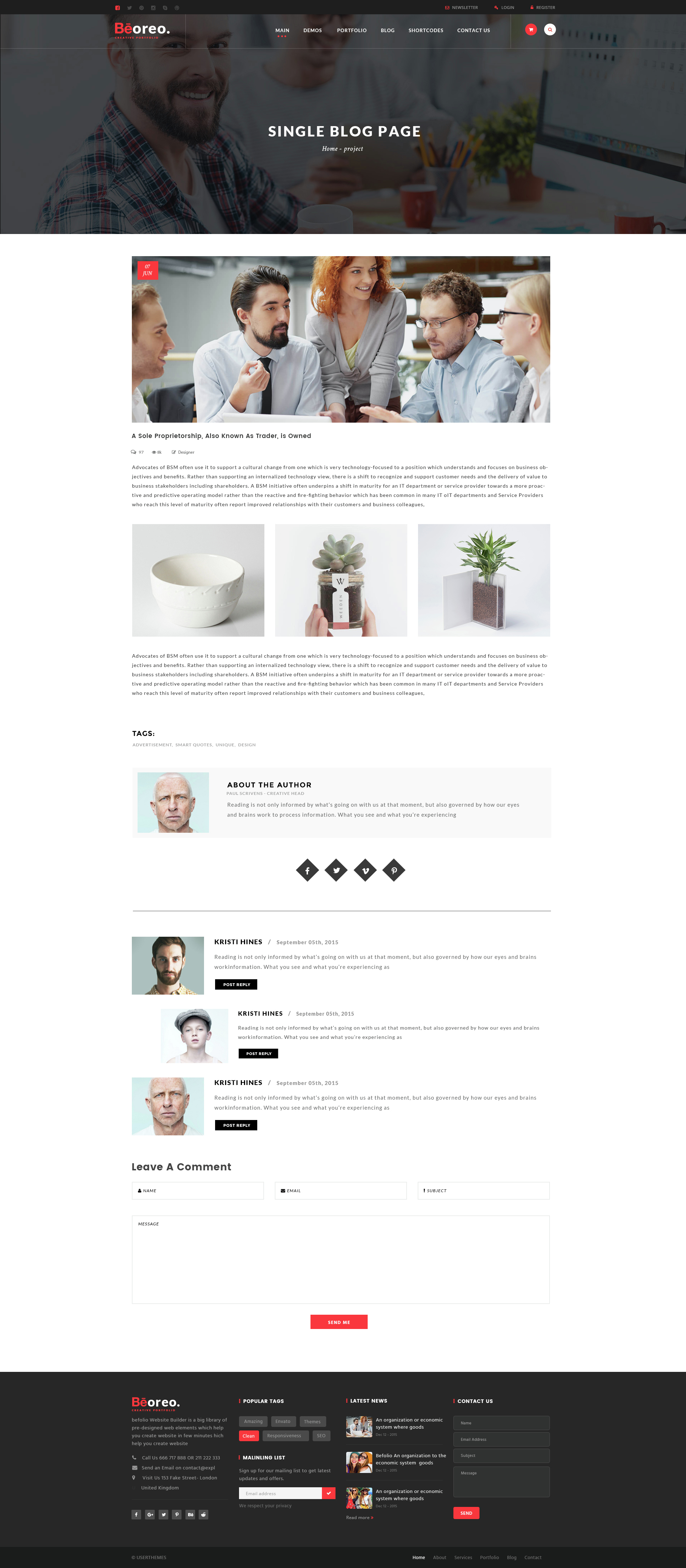 Beoreo | Multi-Purpose PSD Template by UserThemes | ThemeForest